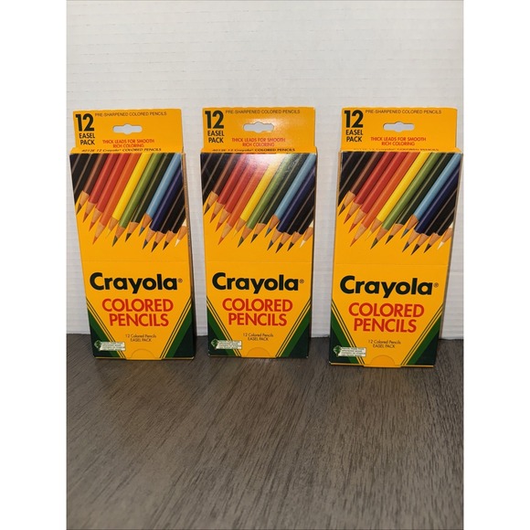 Crayola | Office | Lot Of 3 Packs Vintage Crayola Smooth Bright Colored ...